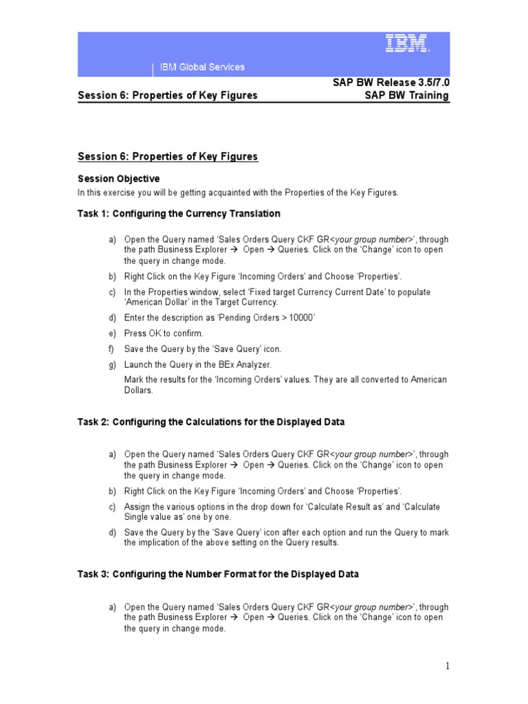 Session 6 Properties of Key Figures | PDF | System Software | Computing ...