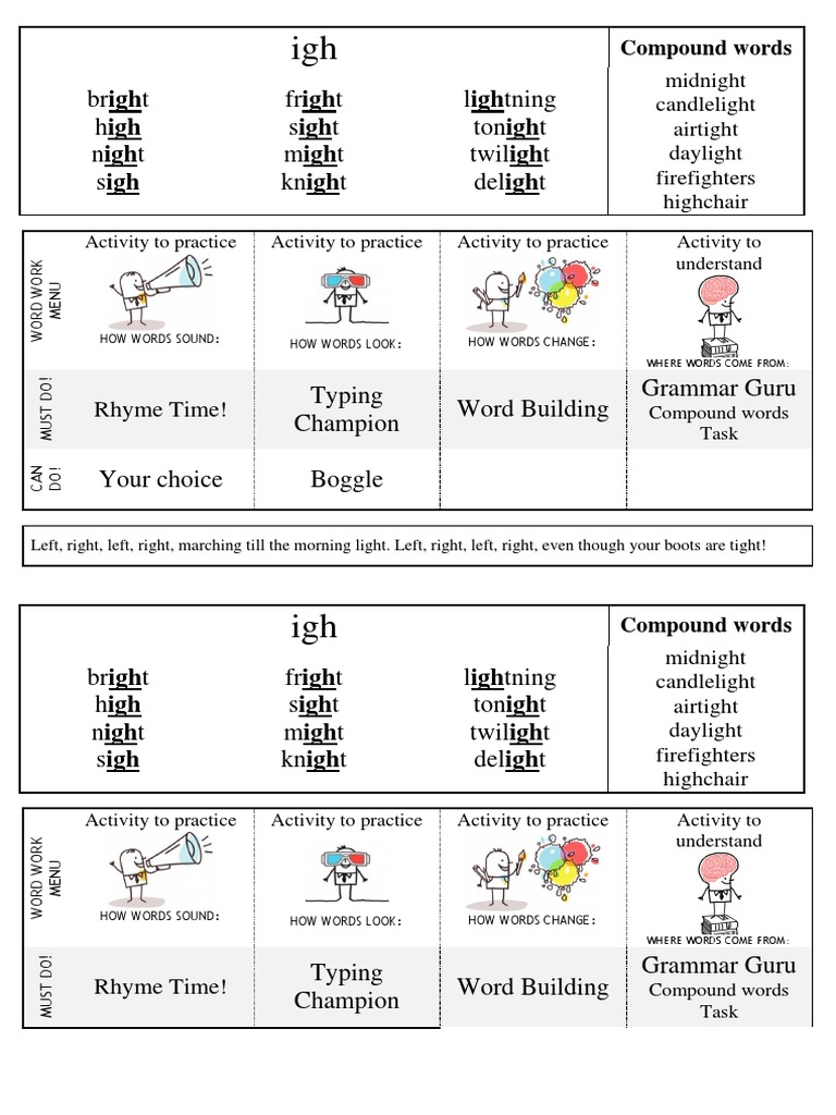 Compound Words and Word Activities | PDF