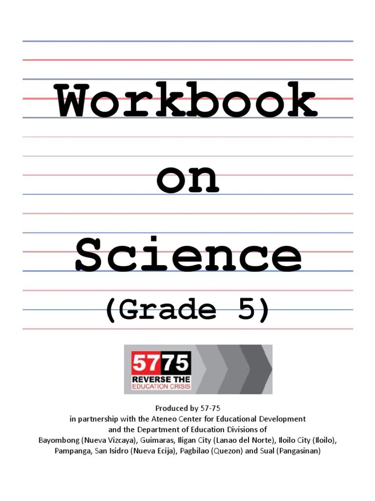 Grade 5 Science Workbook Guide | PDF | Urinary System | Menstruation