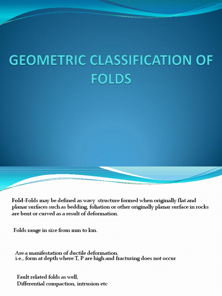 23.VCK - Geometric Classification of Folds | PDF | Structural Geology ...
