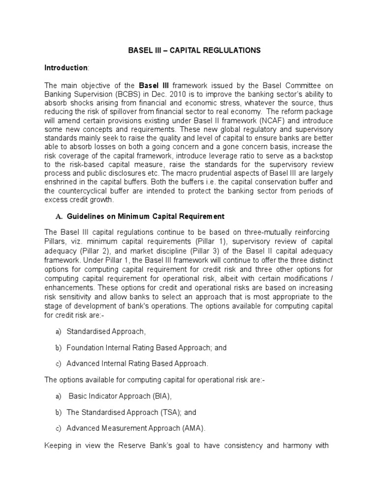 Capital Regulation | PDF | Capital Requirement | Basel Iii
