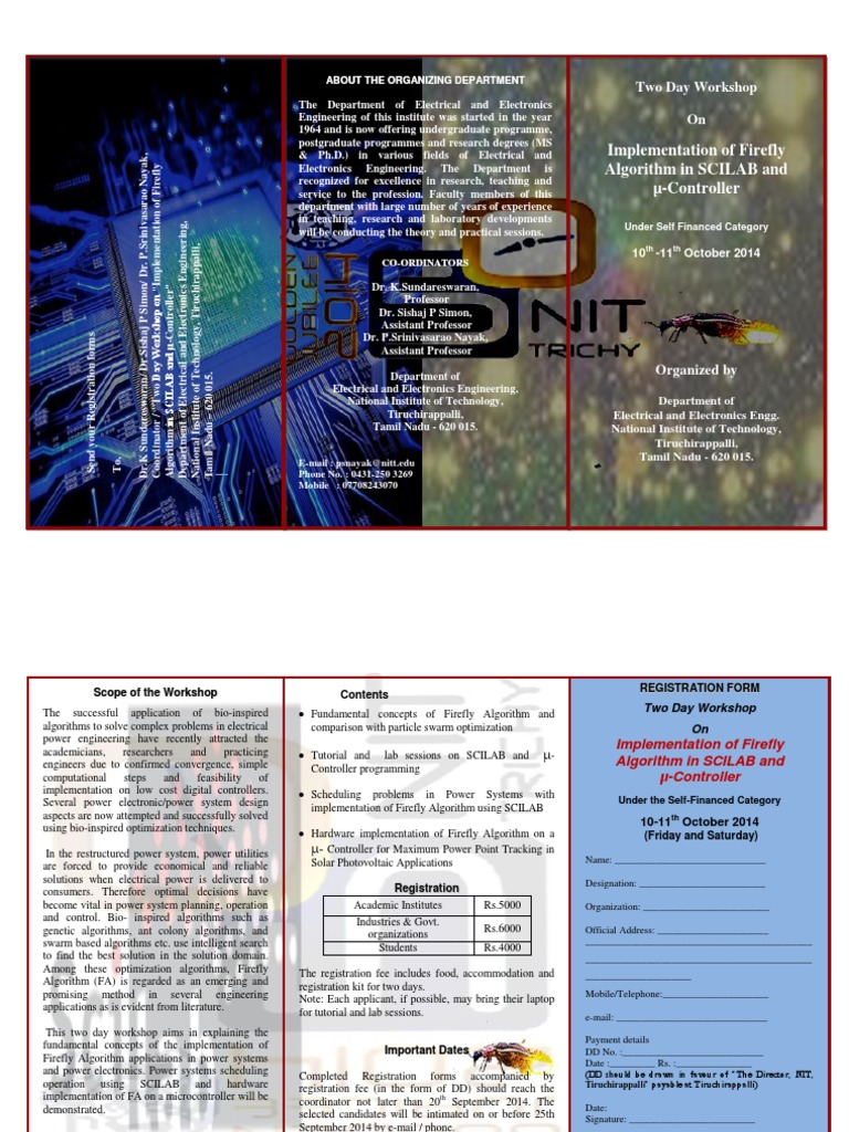 Implementation of Firefly Algorithm in SCILAB and μ-Controller | PDF | Mathematical Optimization ...