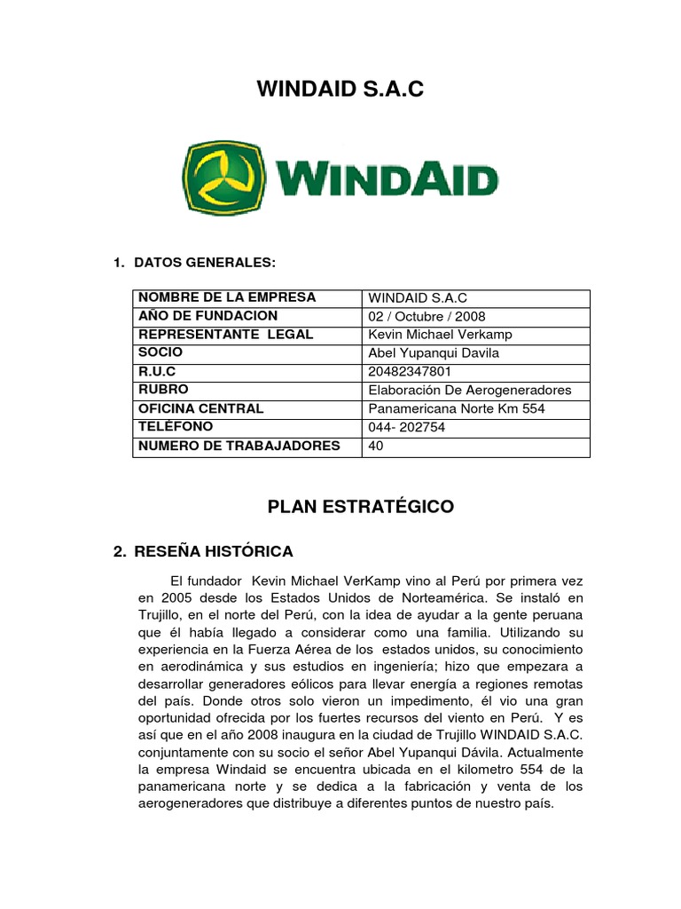 Windaid Primera Parte Terminada | PDF | Turbina eólica | Energía eólica