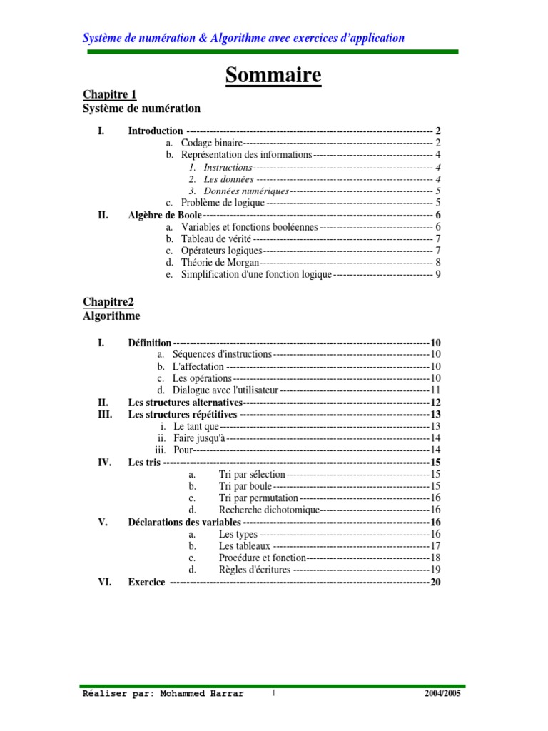 Algorithme PDF | PDF