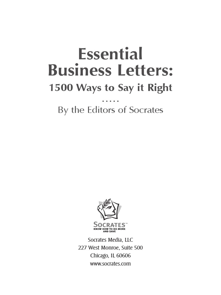 Essential Business Letters | PDF | Mail | Loans