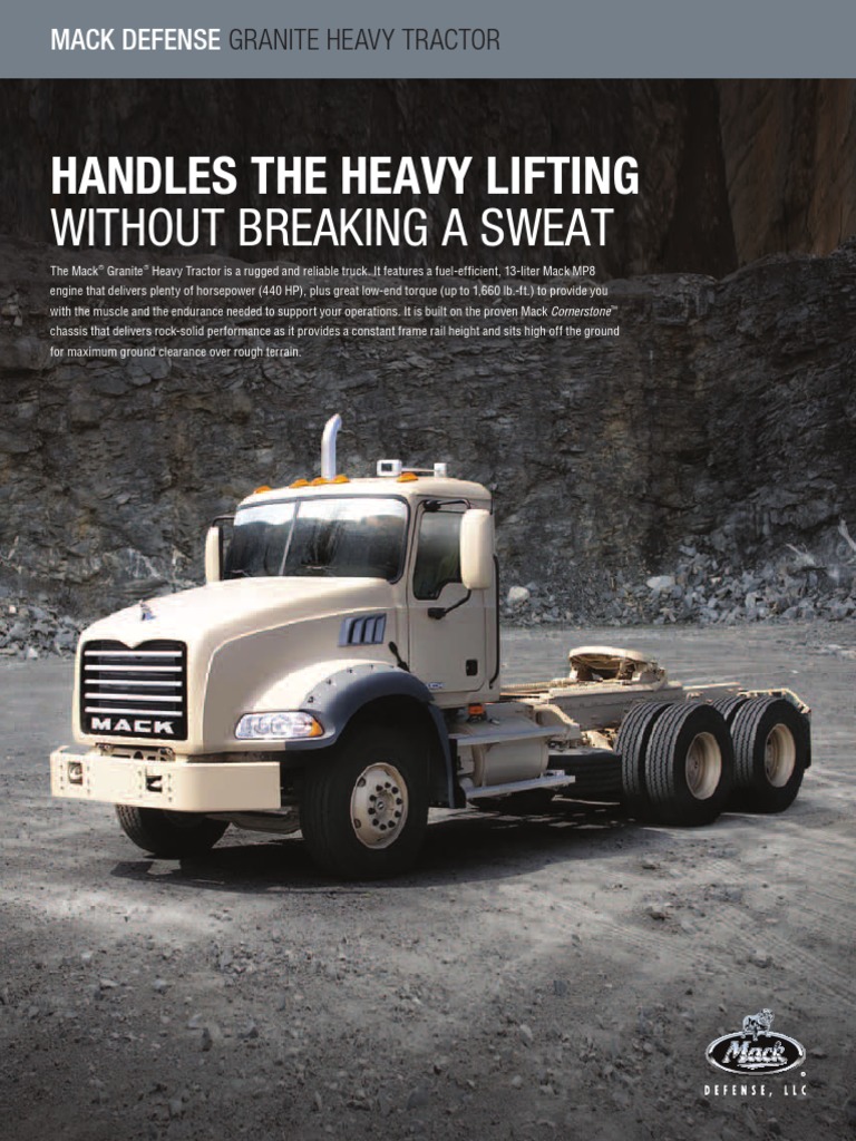Mack Granite Military PDF | PDF | Suspension (Vehicle) | Transmission ...