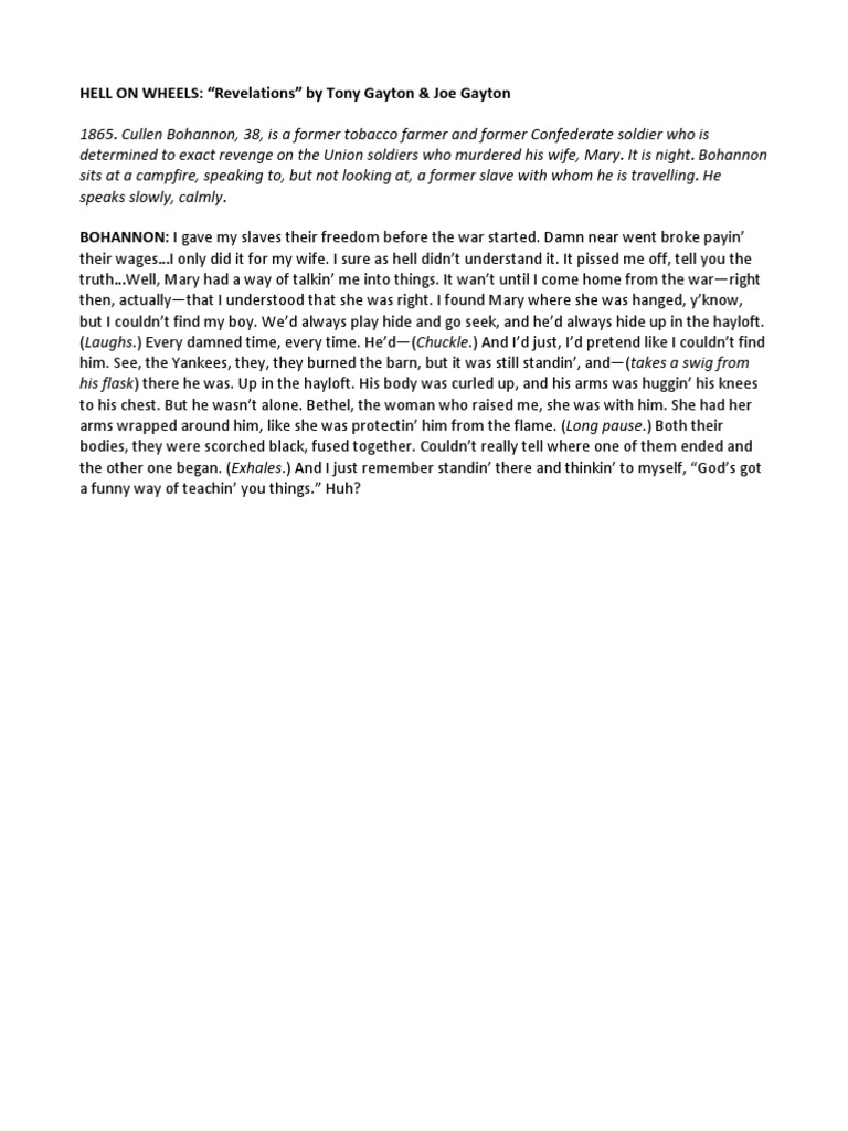 Acting II Monologues | PDF