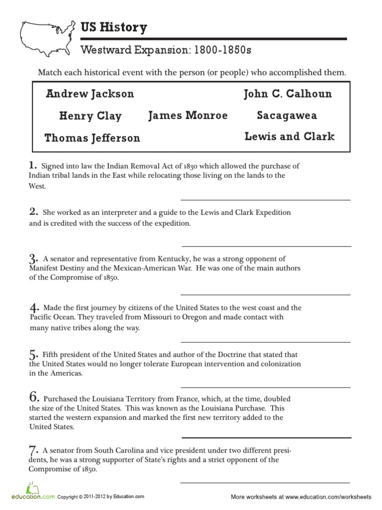 Us History Westward Expansion | PDF | Lewis And Clark Expedition ...