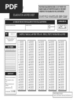 PRC Sample Answer Sheet For LET (Version 2.0) | PDF