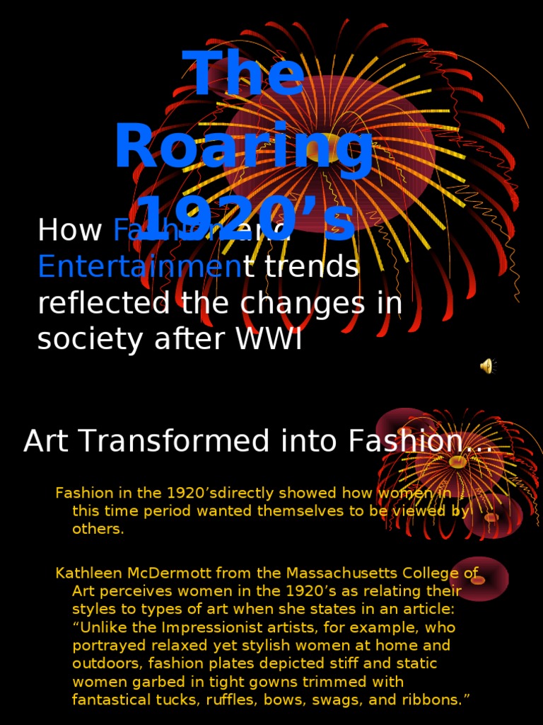 1920s Fashion and Entertainment Trends | PDF | Fashion