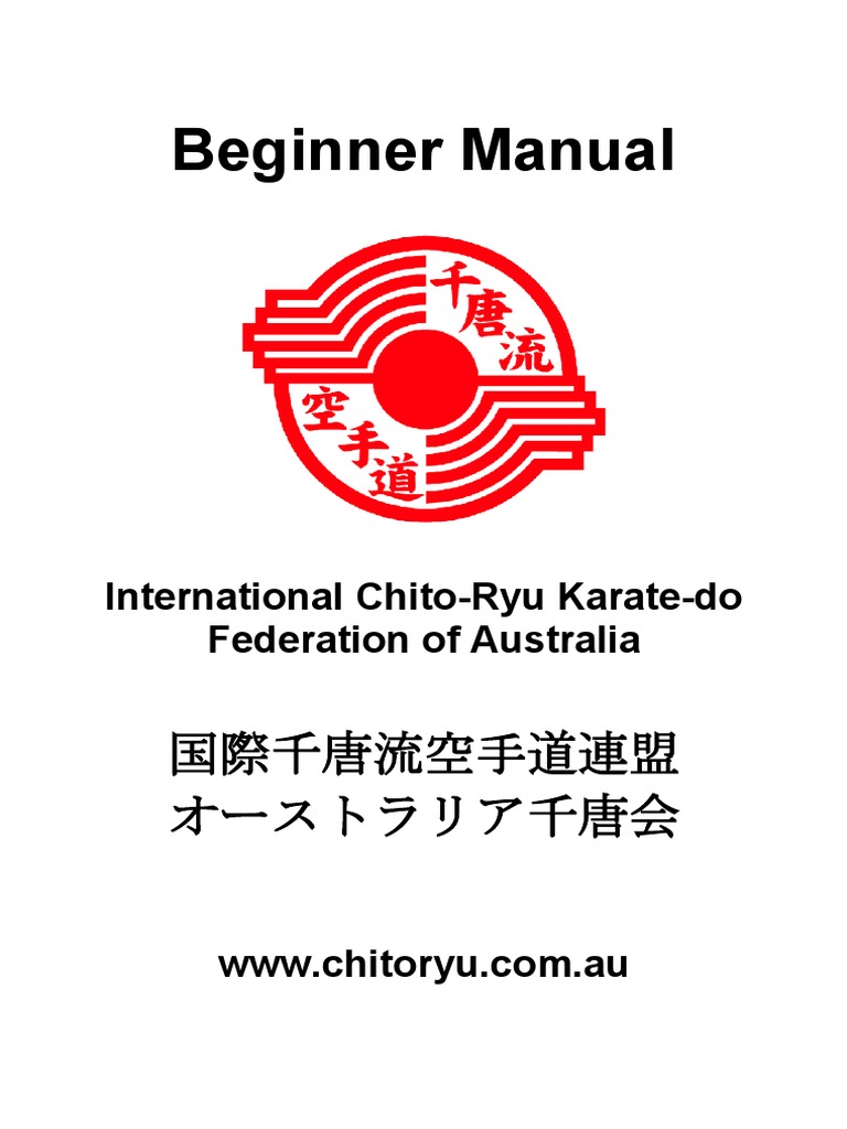 Beginnermanual Chito Ryu Karate | PDF | Gendai Budo | Karate