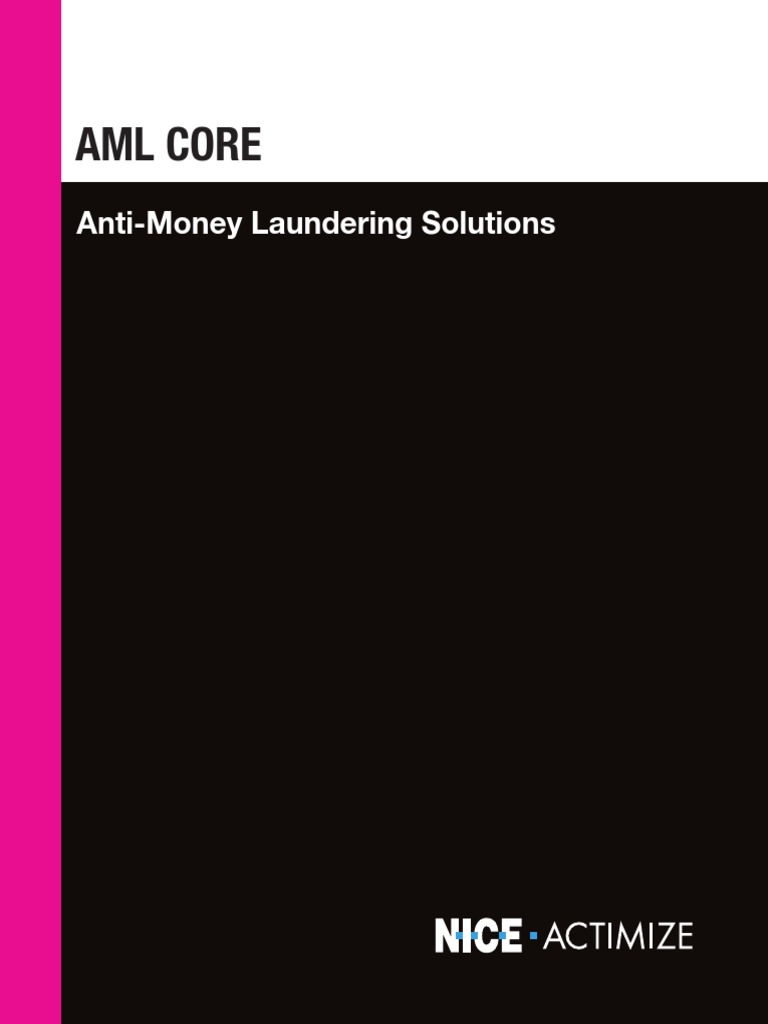 AML Core Brochure | PDF | Money Laundering | Regulatory Compliance