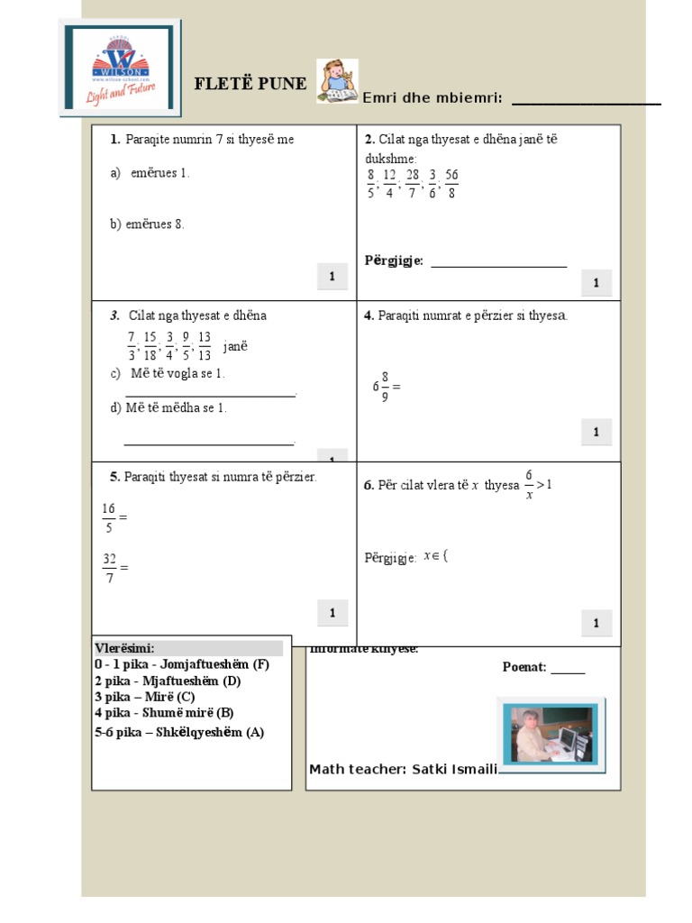 Flet Pune Thyesat Kl.6e | PDF