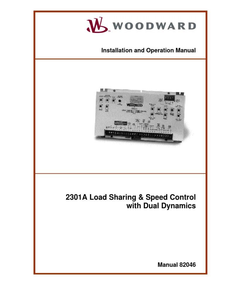 2301A Load Sharing & Speed Control With Dual Dynamics: Installation and ...