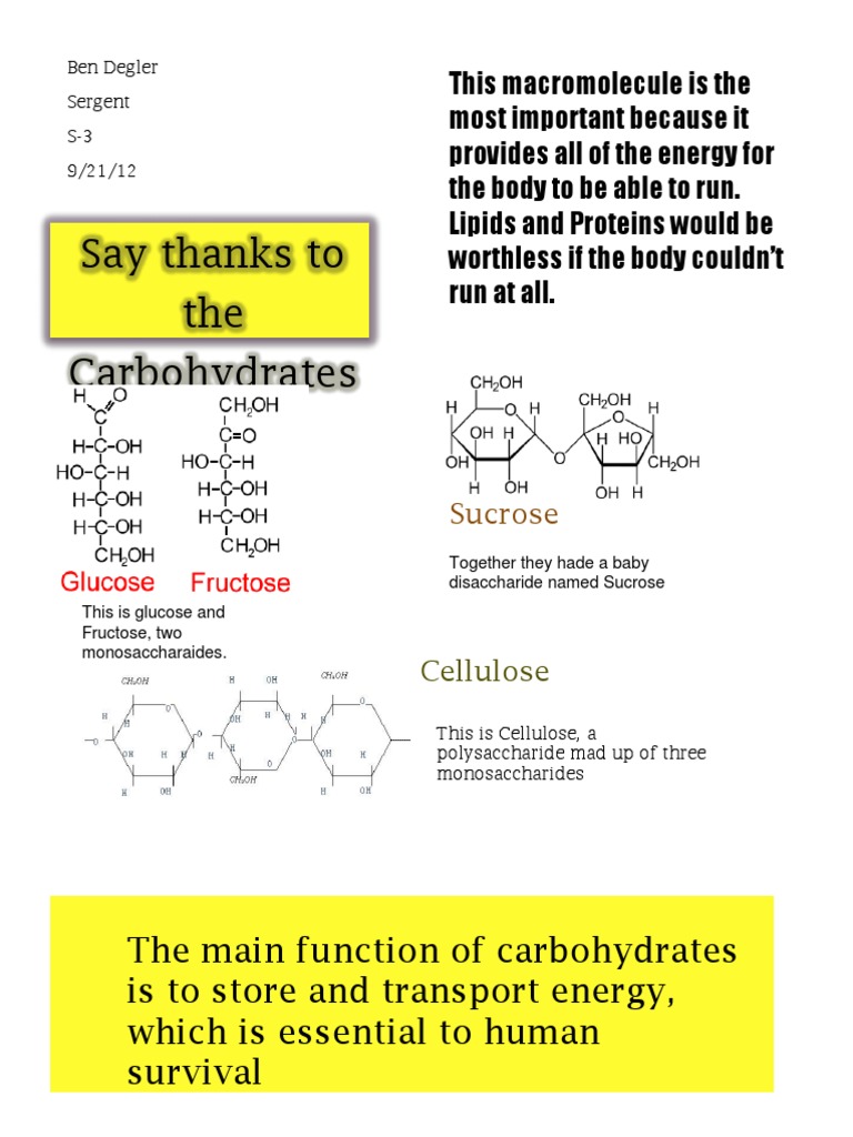 Carbohydrate Poster 2012 | PDF