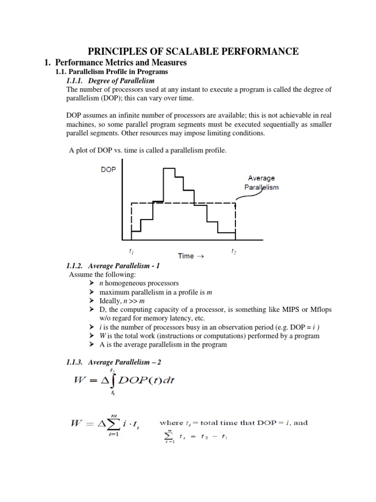 Principles of Scalable Performance | Download Free PDF | Parallel Computing | Instruction Set