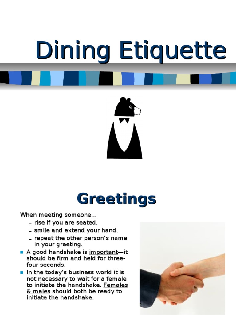 Dinner Etiquette