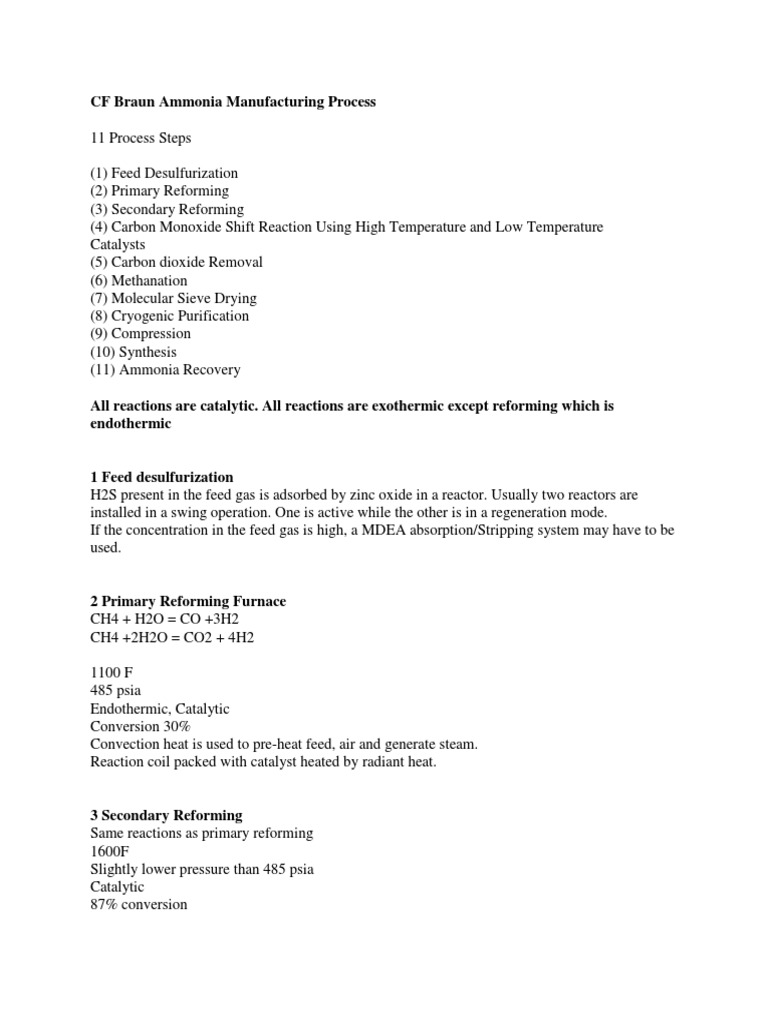 CF Braun | PDF | Carbon Dioxide | Catalysis