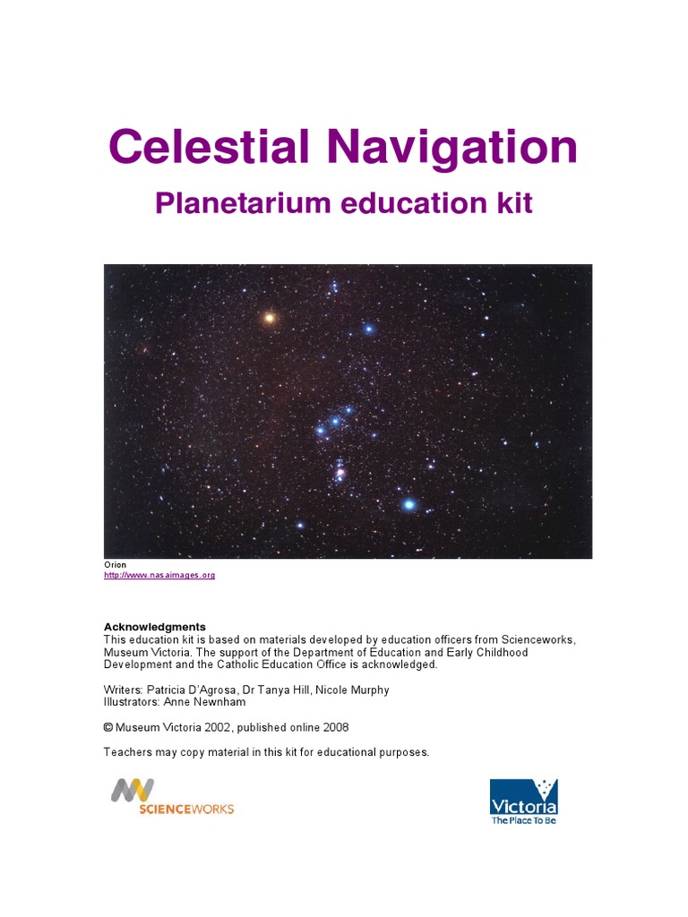 Celestial Navigation Teacher Notes PDF | PDF | Navigation | Planets