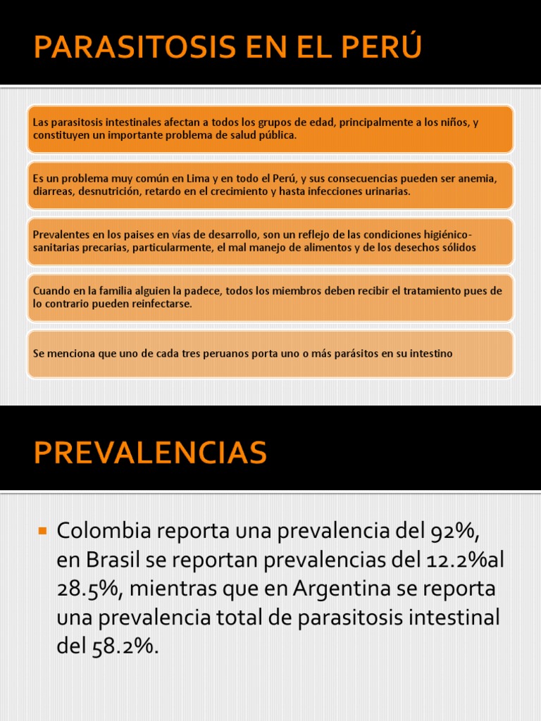 Parasitosis Intestinales | PDF | Agua | Diarrea