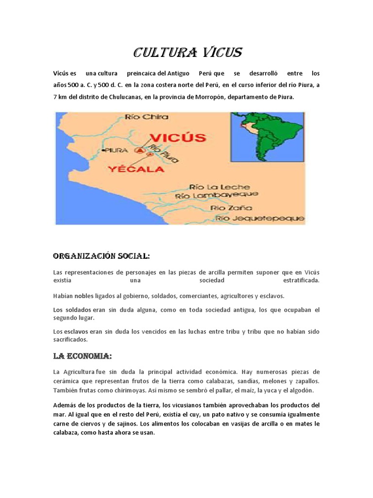 Cultura Vicus | PDF | Era precolombina | Cultura (general)