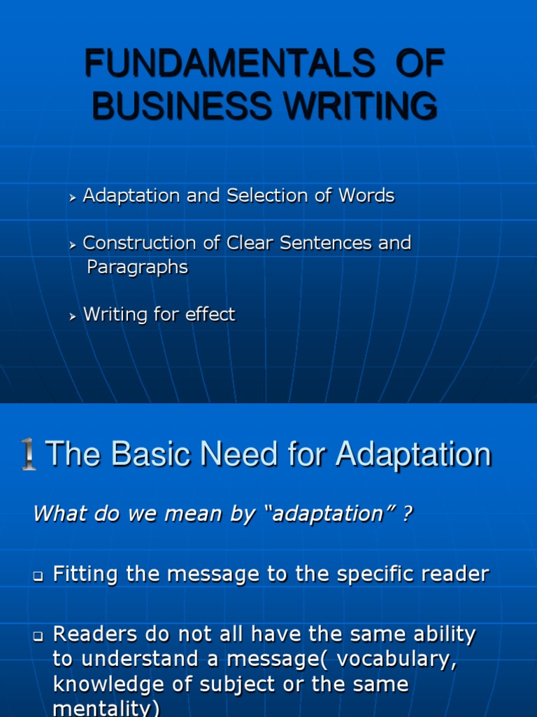 Fundamentals of Business Writing Notes | PDF | Vocabulary | Epistemology