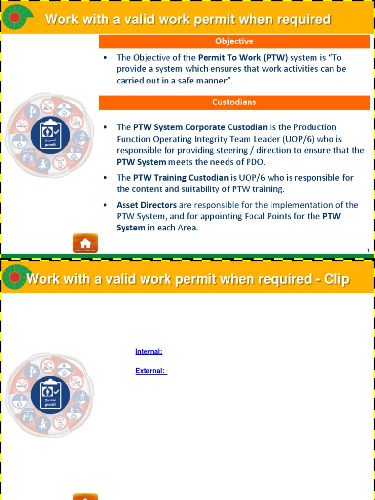 Permit To Work | PDF | Risk | Safety