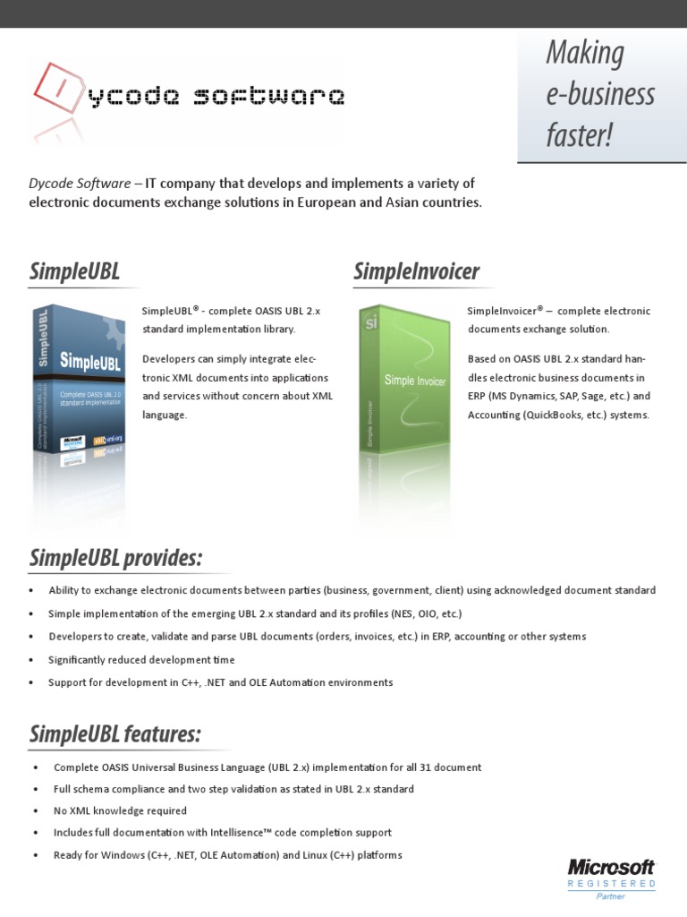 E Invoicing Ubl Products | PDF | Invoice | Information Technology ...
