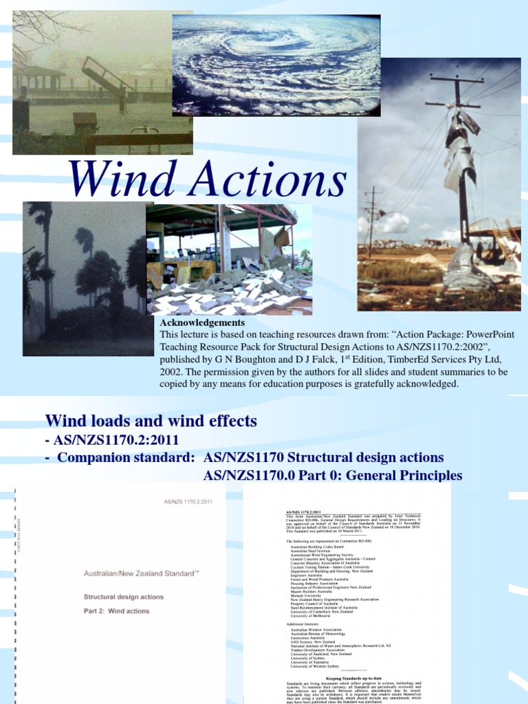 Wind Design Principles AS/NZS1170.2 | PDF | Wound | Tropical Cyclones