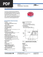 YTA610 Temperature Transmitter Specs | PDF | Thermocouple | Electricity