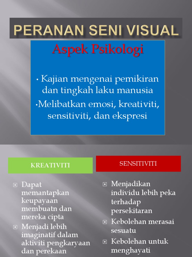 Peranan Seni Visual dalam Psikologi | PDF | Ilmu Sosial