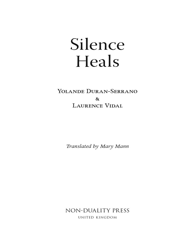 Silence Heals Sample PDF | PDF | Feeling | Senses