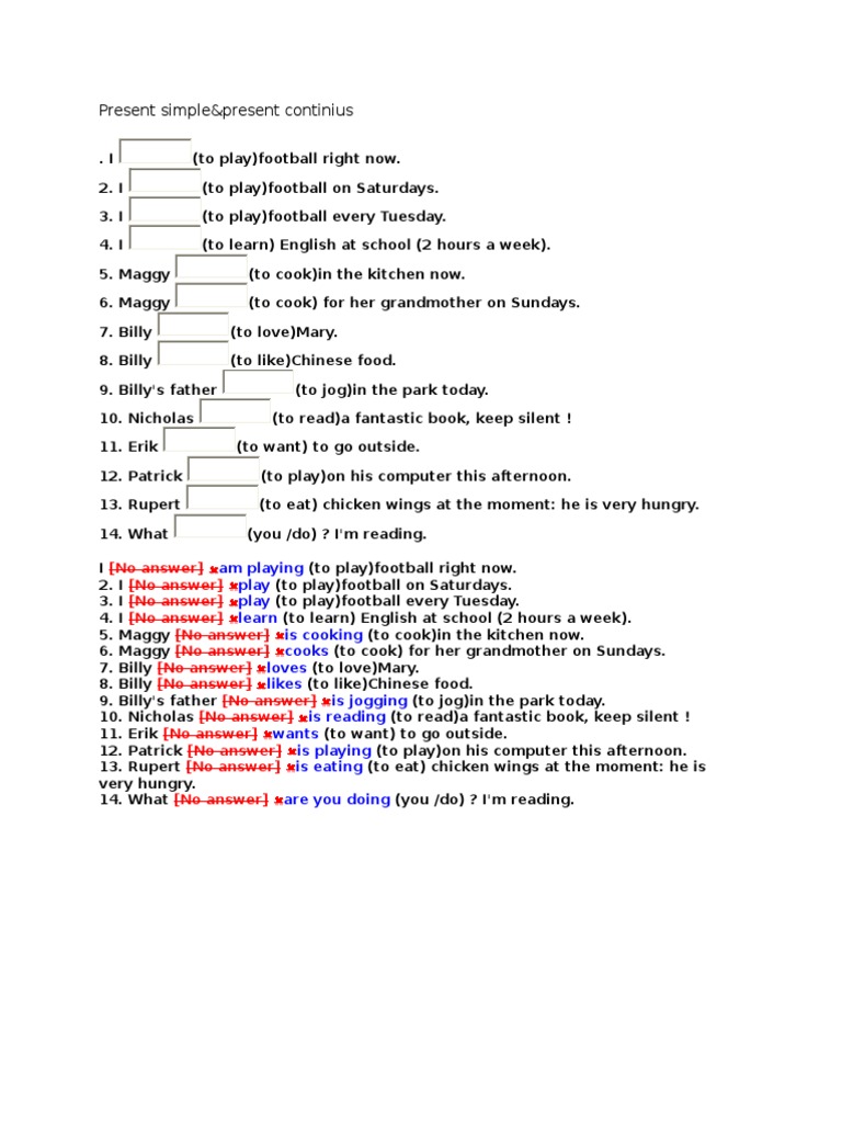 Present Simple | PDF | Rules | Morphology