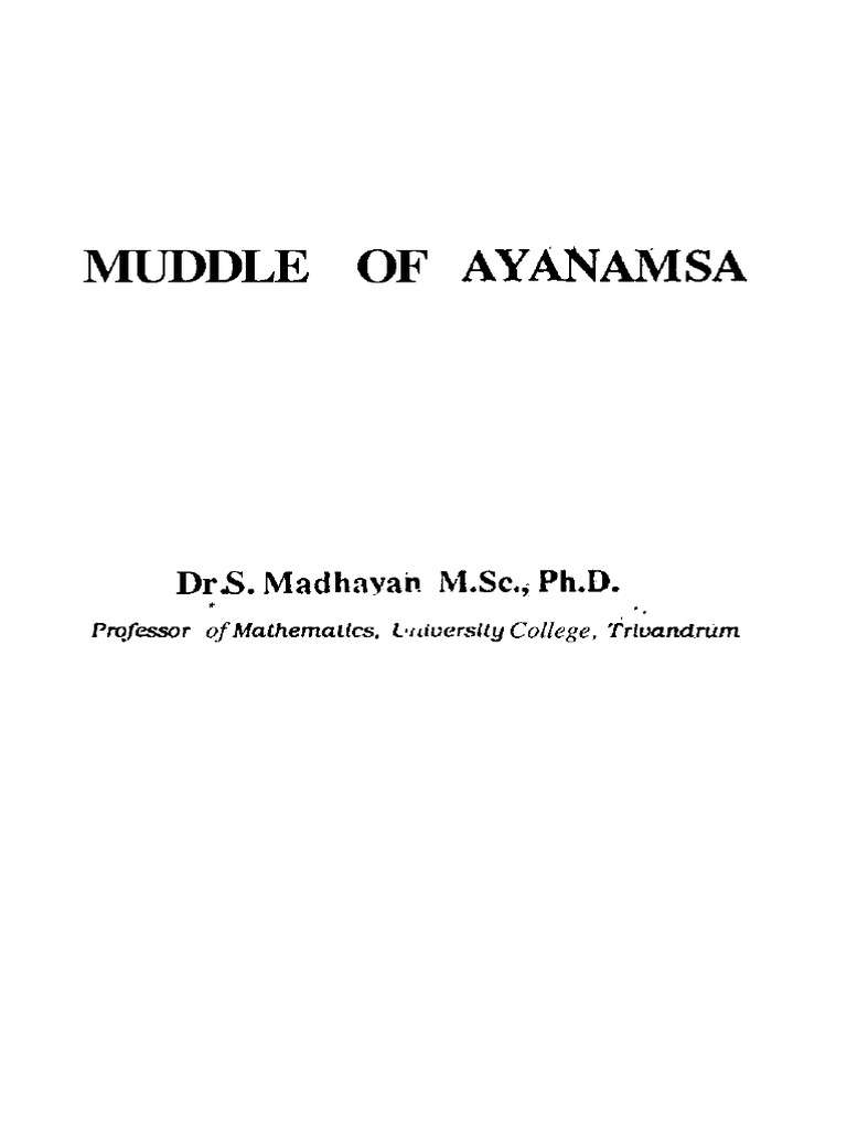 Jyotish - Muddle of Ayanamsa | PDF | Sphere | Equator