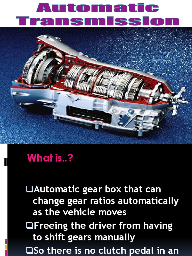 Automatic Transmission Components Explained | PDF | Automatic ...