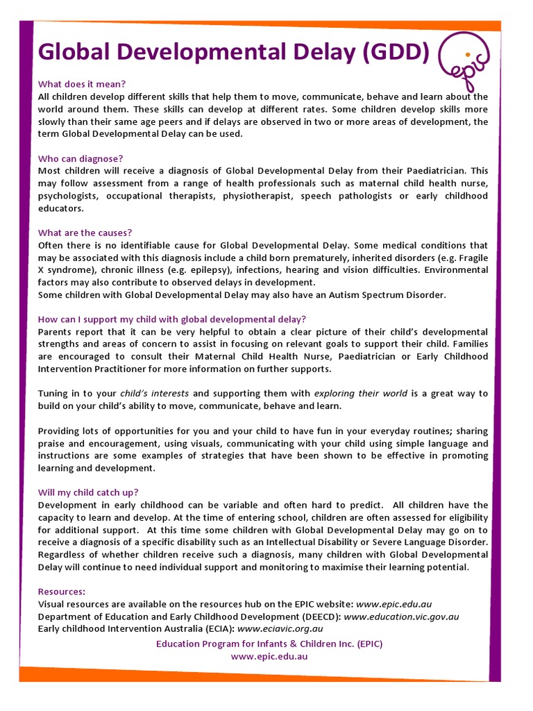 GDD | PDF | Developmental Disabilities | Child Development