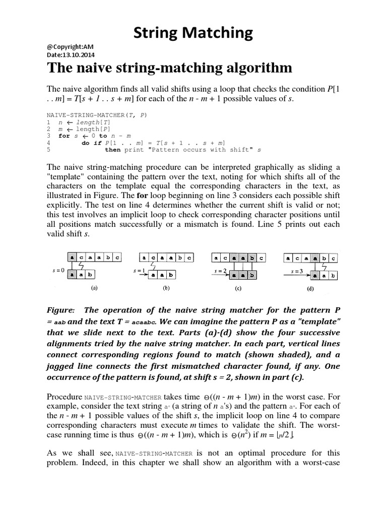String Matching | PDF | Automata Theory | Computer Science