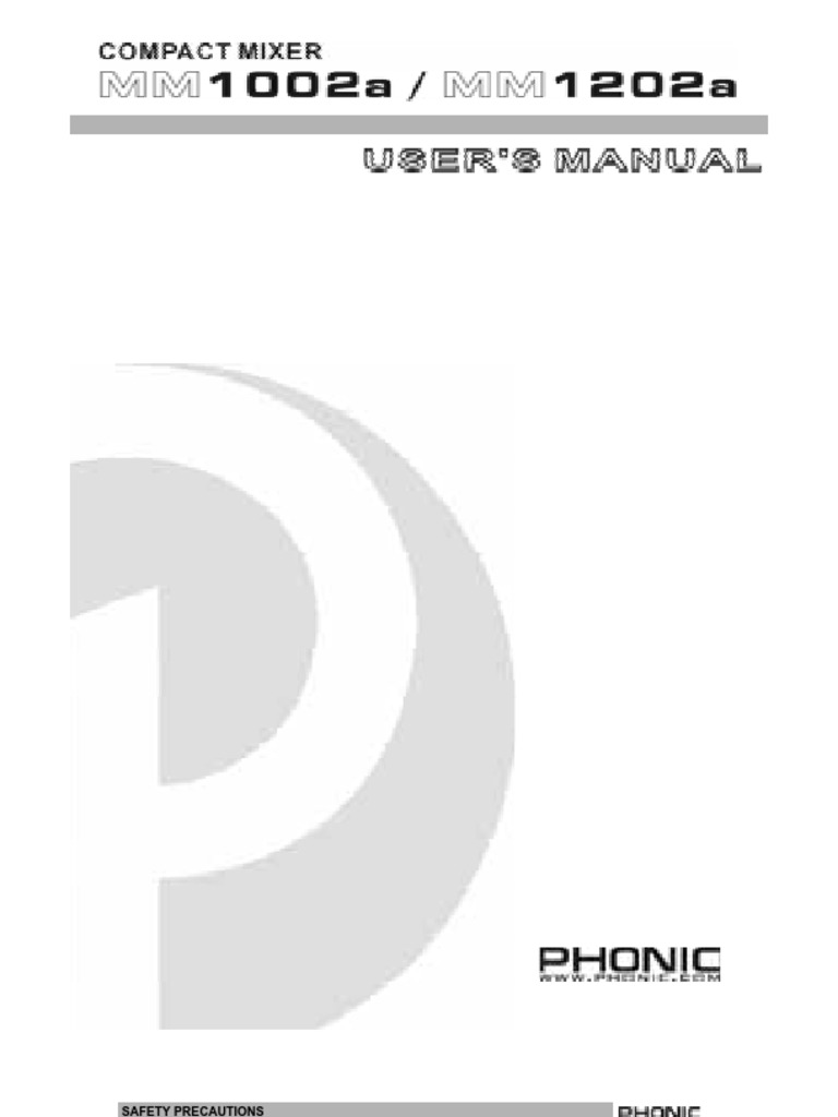 Mm1202a PDF | PDF | Equalization (Audio) | Microphone