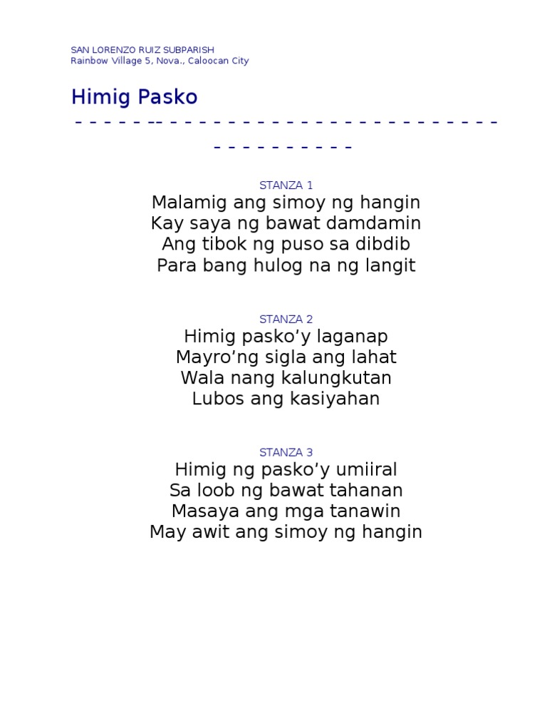 Himig Pasko | PDF