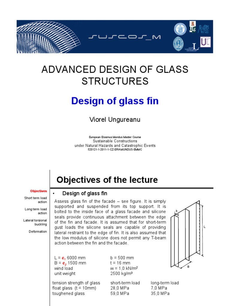 Glass Fin Calculation in LTB | PDF | Buckling | Materials Science