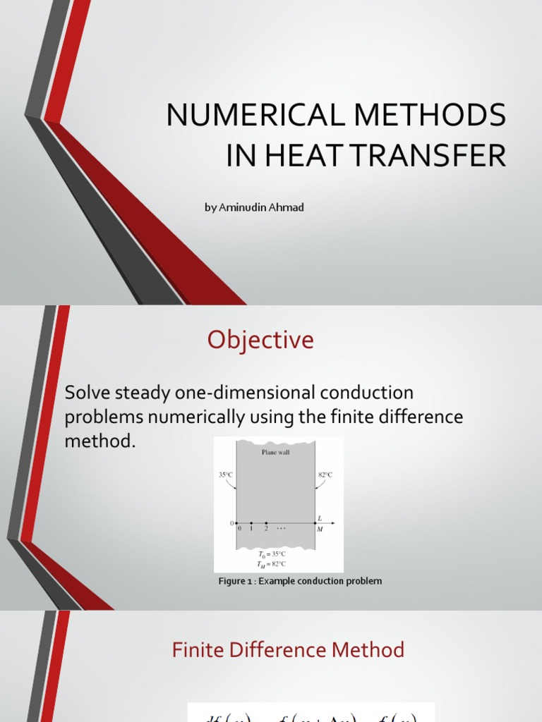 Numerical Methods in Heat Transfer | PDF | Heat Transfer | Thermal ...