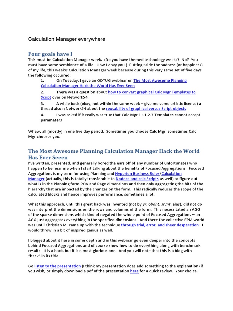 Calc MGR | PDF | Parameter (Computer Programming) | Scripting Language