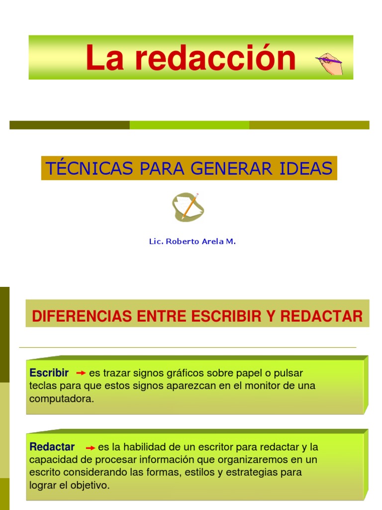 Fases de La Redacción | PDF | Escritura | Planificación