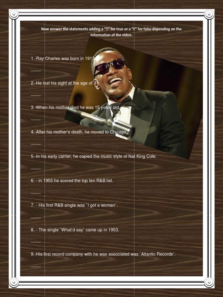 Ray Charles PDF | PDF