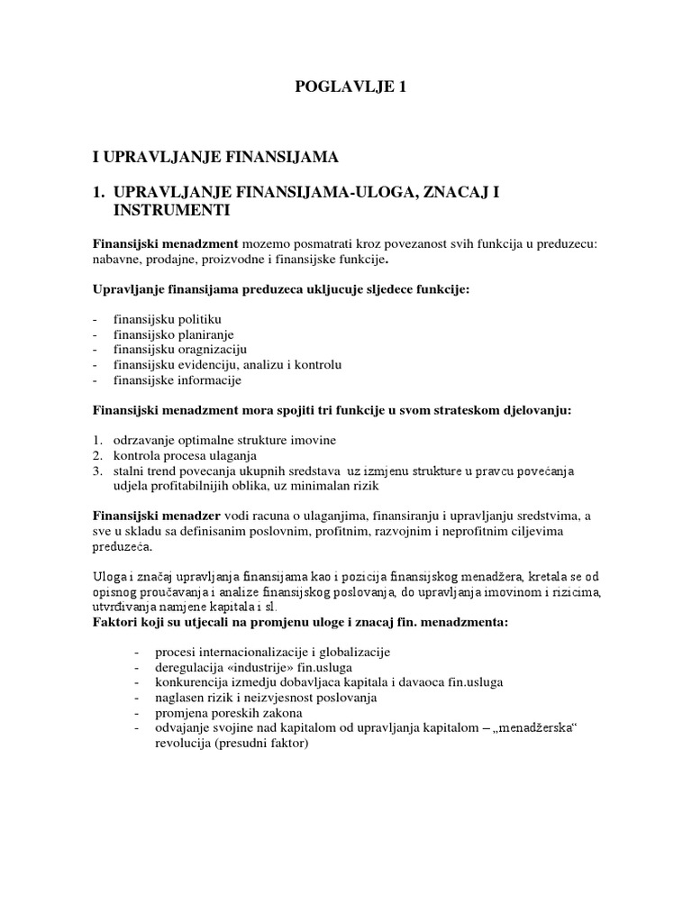 Poslovne Finansije | PDF