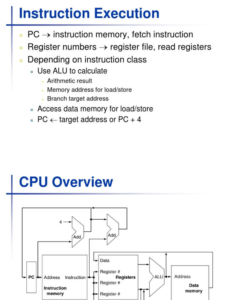 The Processor | PDF | Instruction Set | Central Processing Unit