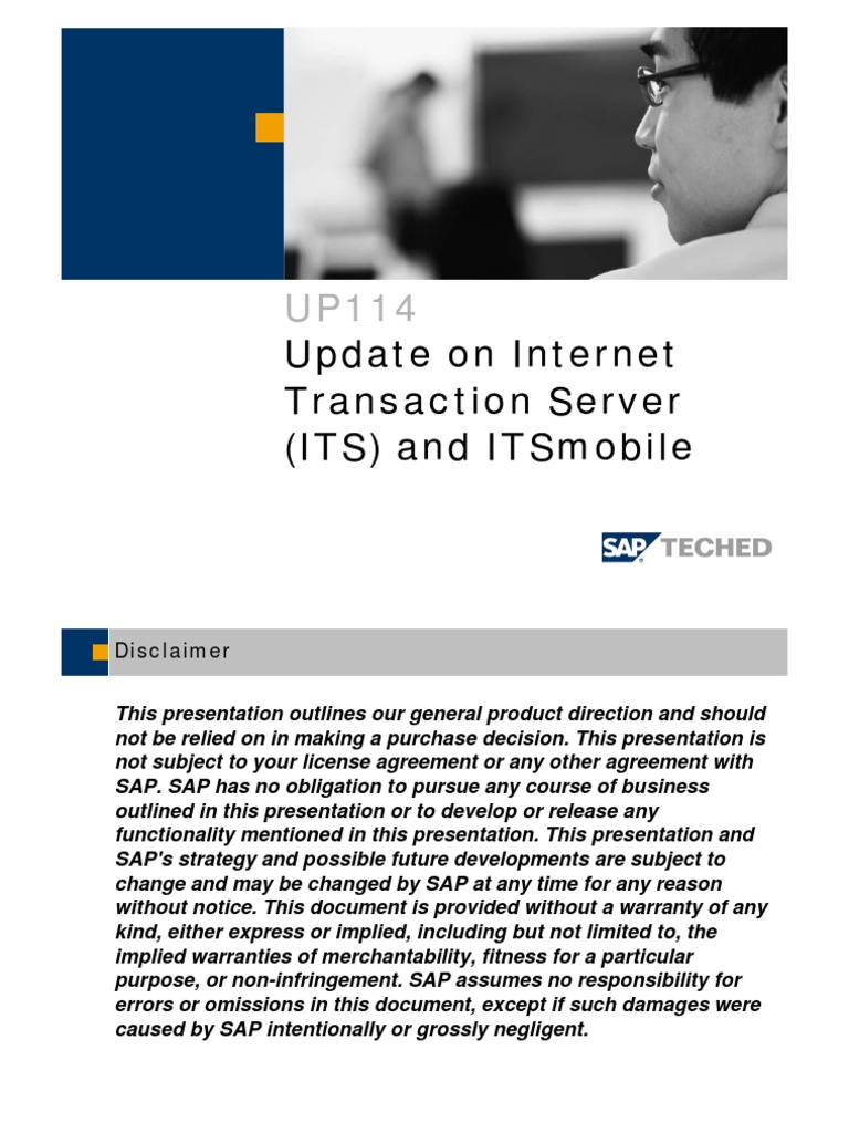 Internet Transaction Server (ITS) and ITSmobile | PDF | Sap Se | Ibm Db2