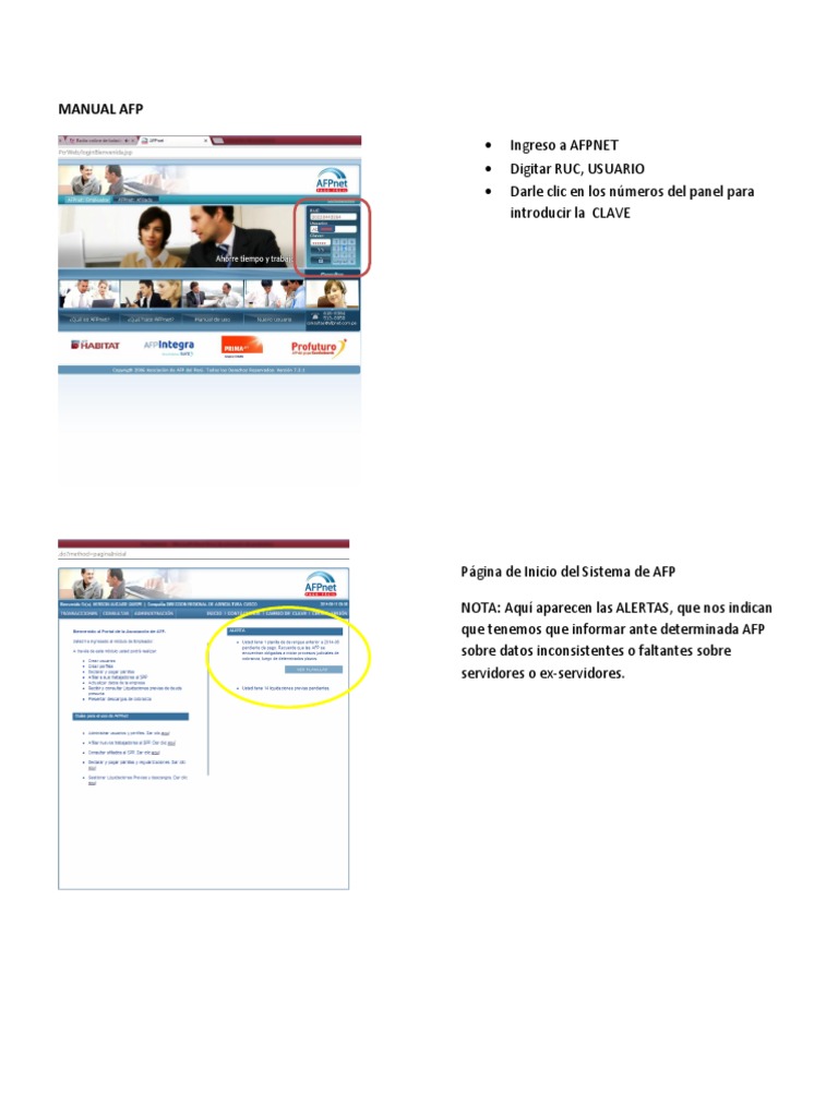 Guía para Uso del Manual AFP | PDF | Point and Click | Puntero ...