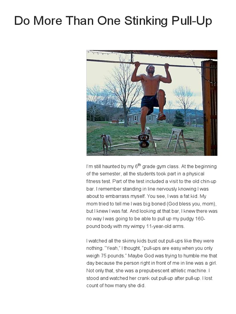 The Perfect Pull-Up Fitn... - The Art of Manliness | PDF | Human Body ...