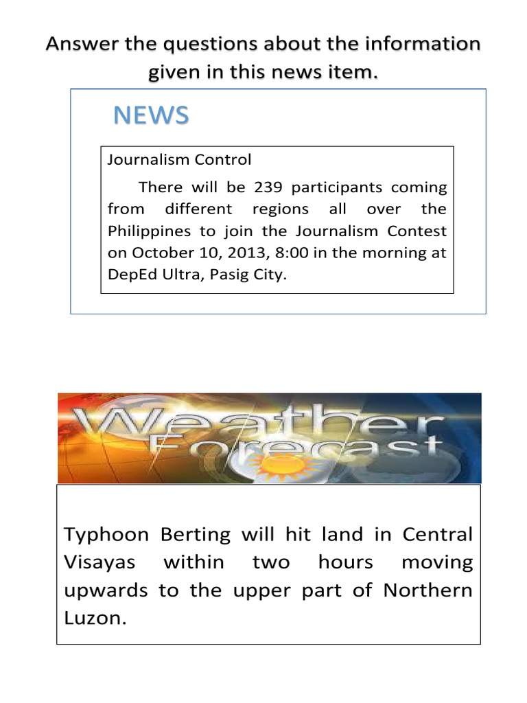 Answer The Questions About The Information Given in This News Item | PDF